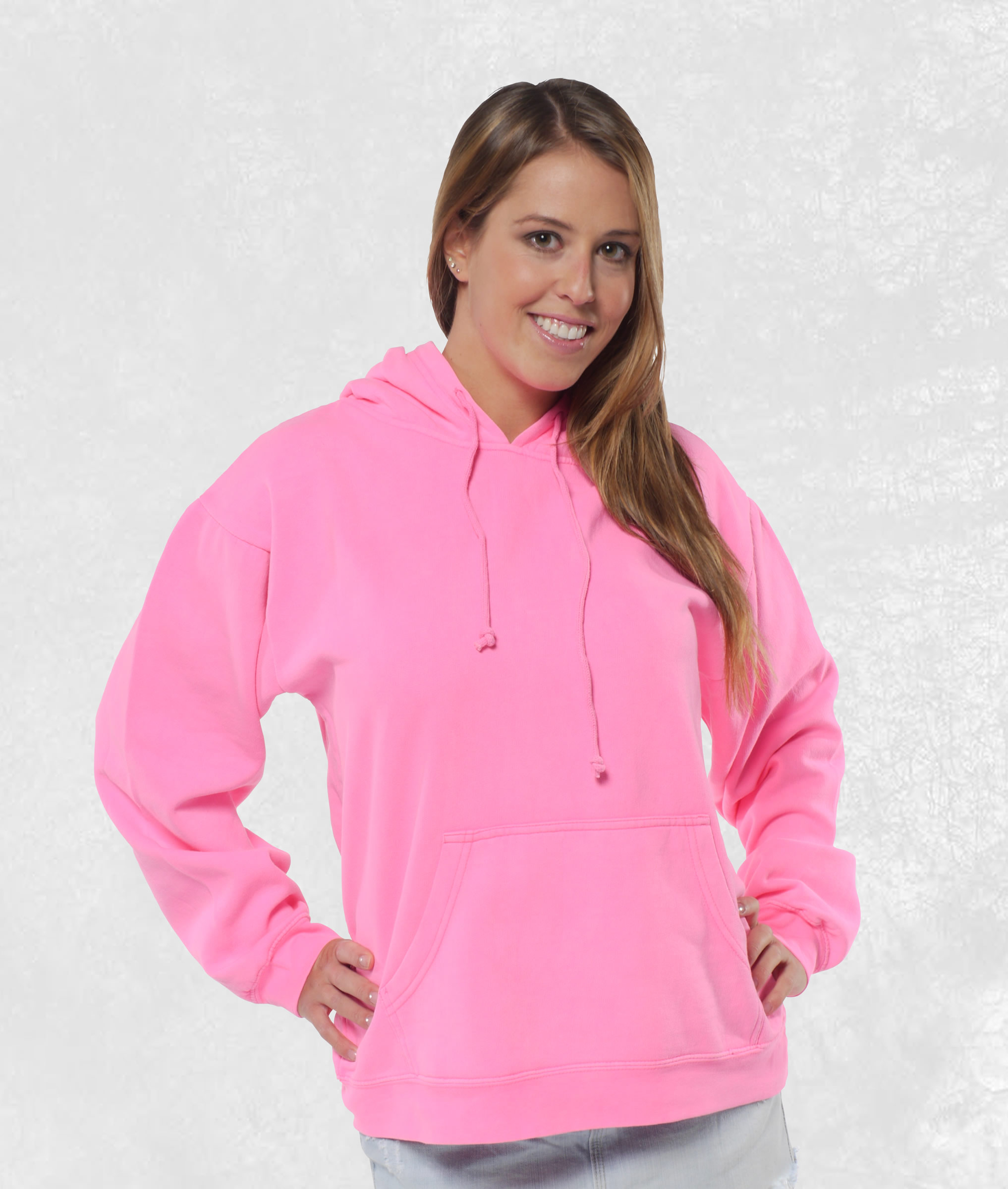 Adult Neon Hooded Sweatshirt